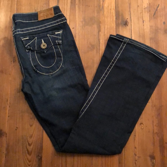 True Religion | Jeans | True Religion Button Pocket Dark Blue Jeans 29 ...